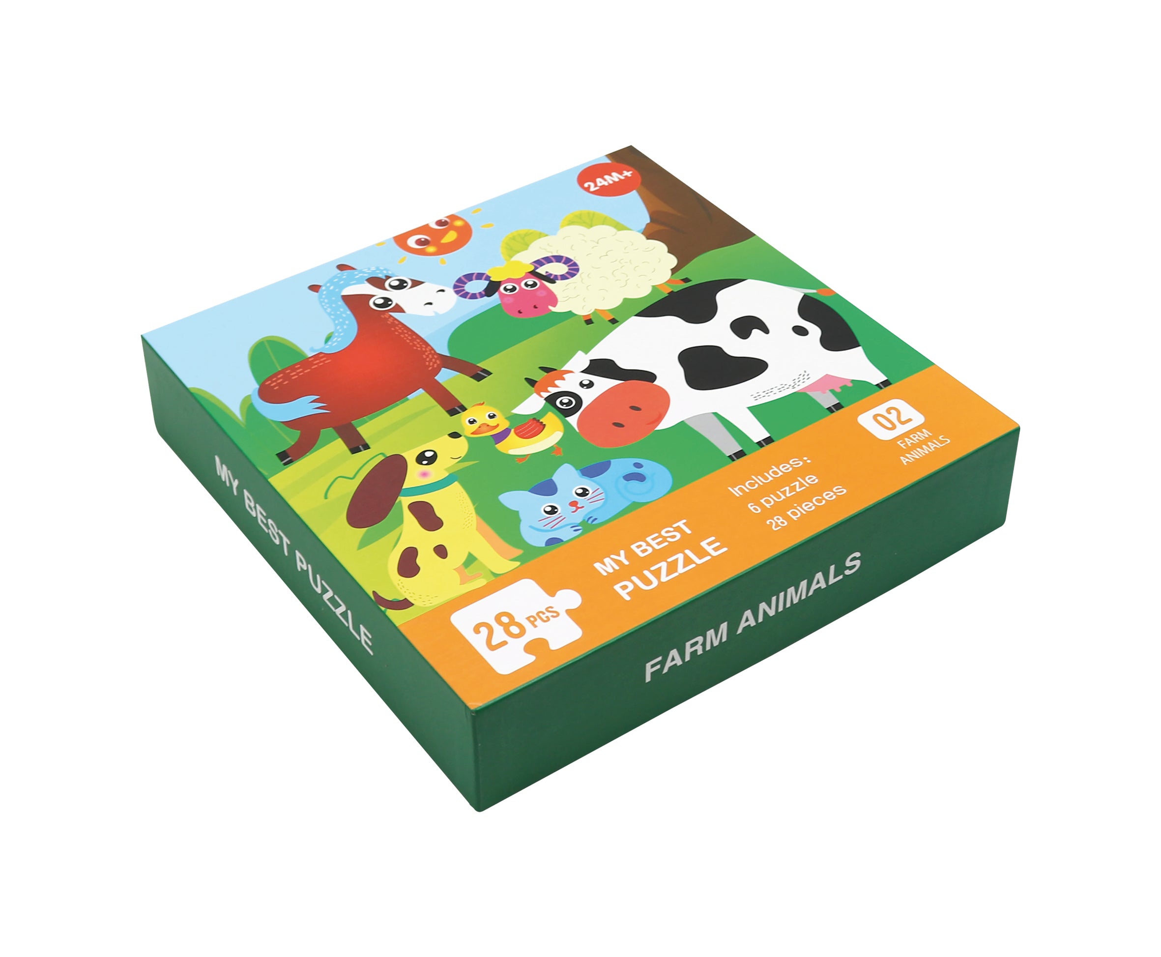 My Best Puzzle - Farm / Puzzles gigantes de animales de granja – EDUKALU